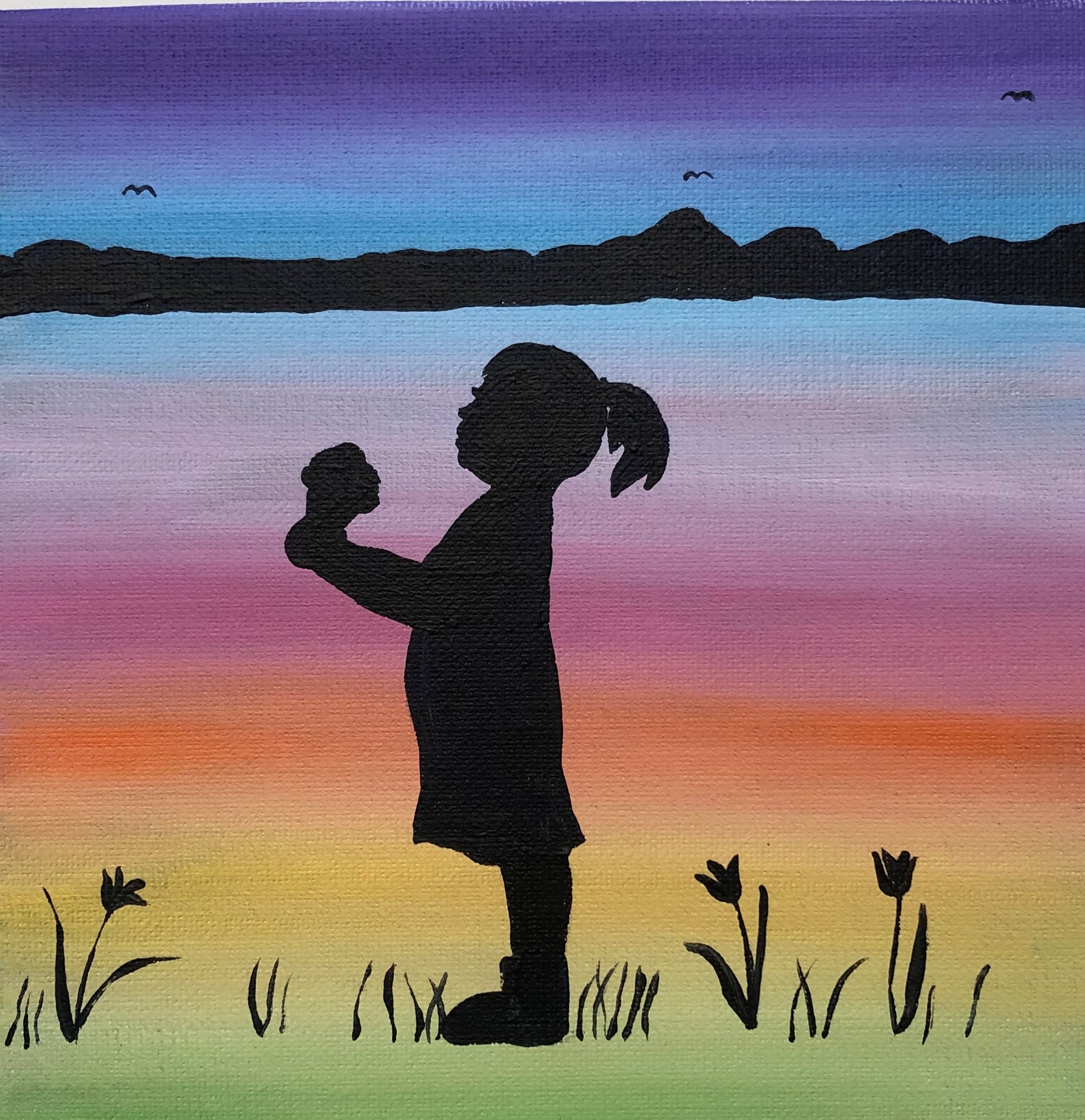 Summer Silhouette Painting with Sally | Goulburn Regional Art Gallery