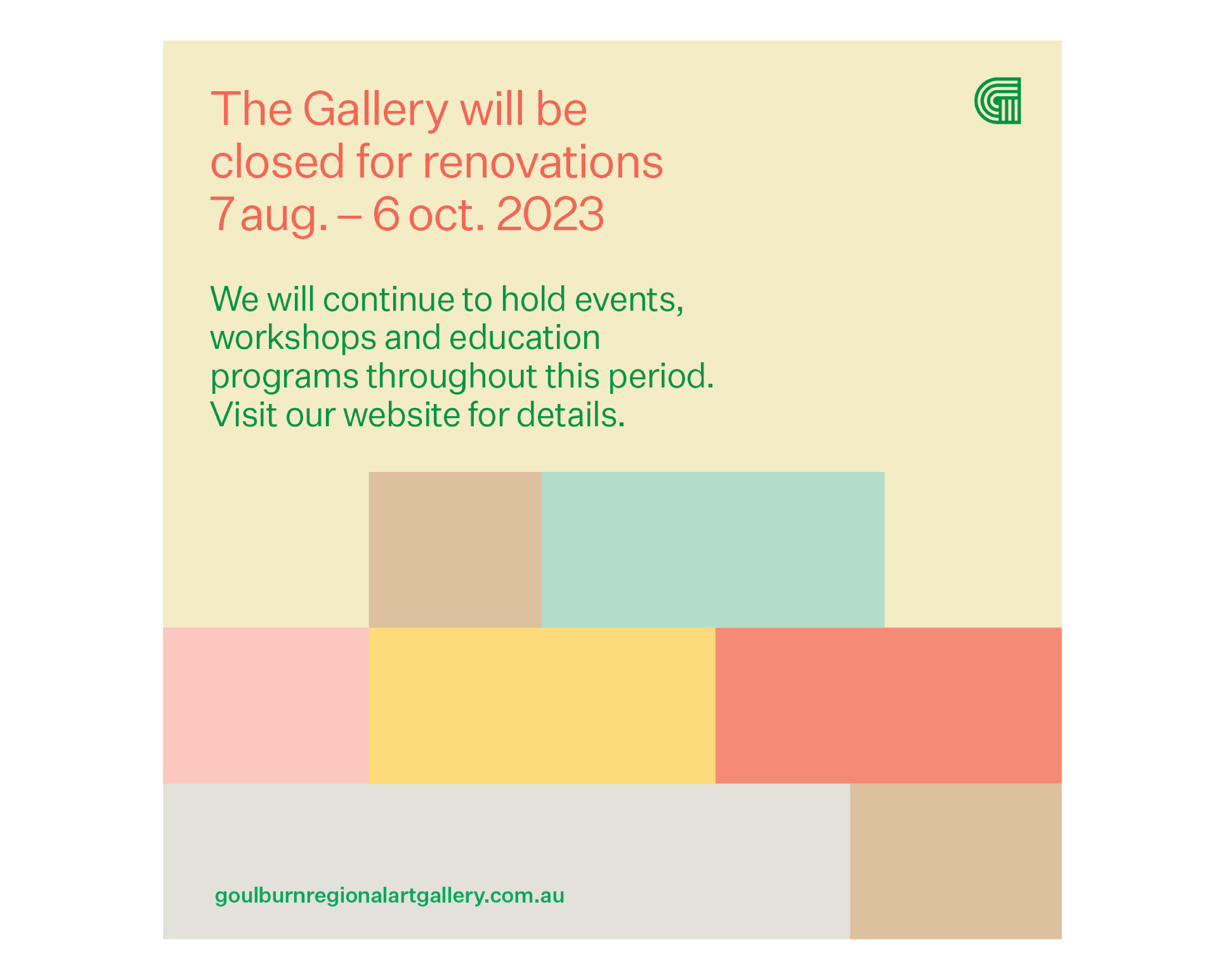 Gallery closed for renovations | Goulburn Regional Art Gallery